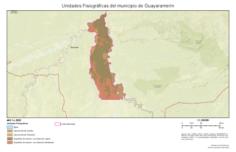 Unidades Fisiográficas Del Municipio de Guayaramerín | PDF