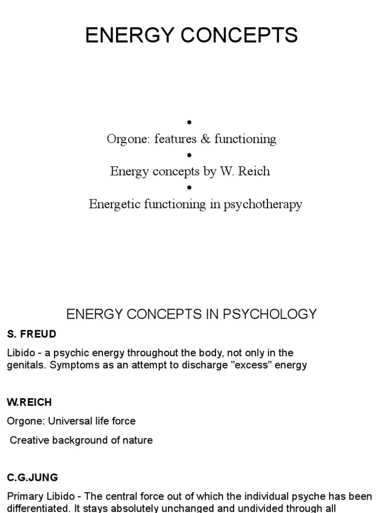 Energy Concepts | PDF | Nature | Psychology