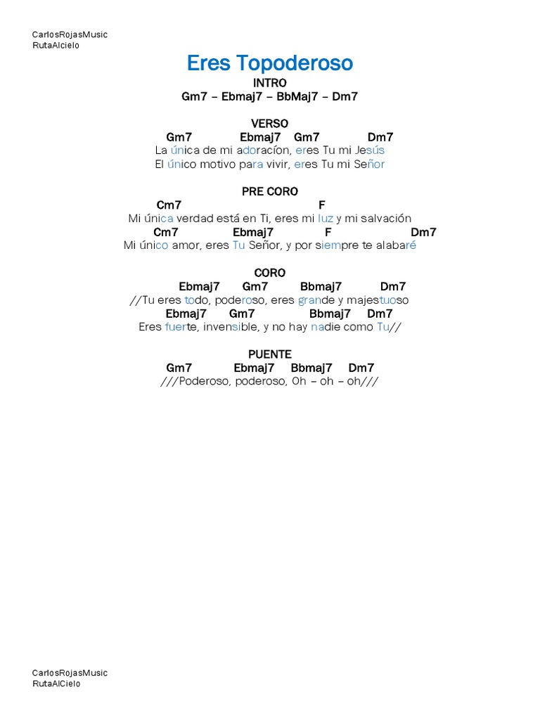 Eres Todopoderoso GM | PDF