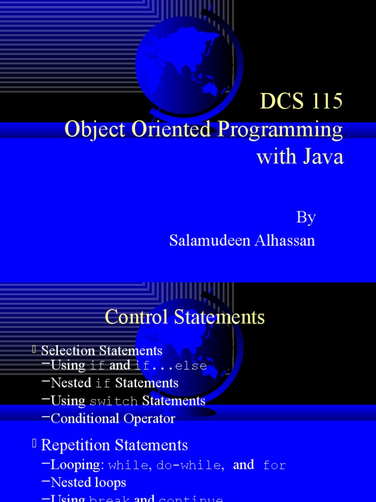 Lecture 5 | PDF | Control Flow | Computer Programming Lecture 5 | PDF | Control Flow | Computer Programming