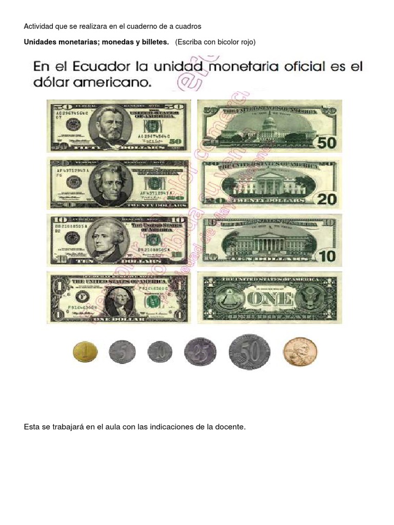 Unidades Monetarias | PDF | Métodos y materiales de enseñanza