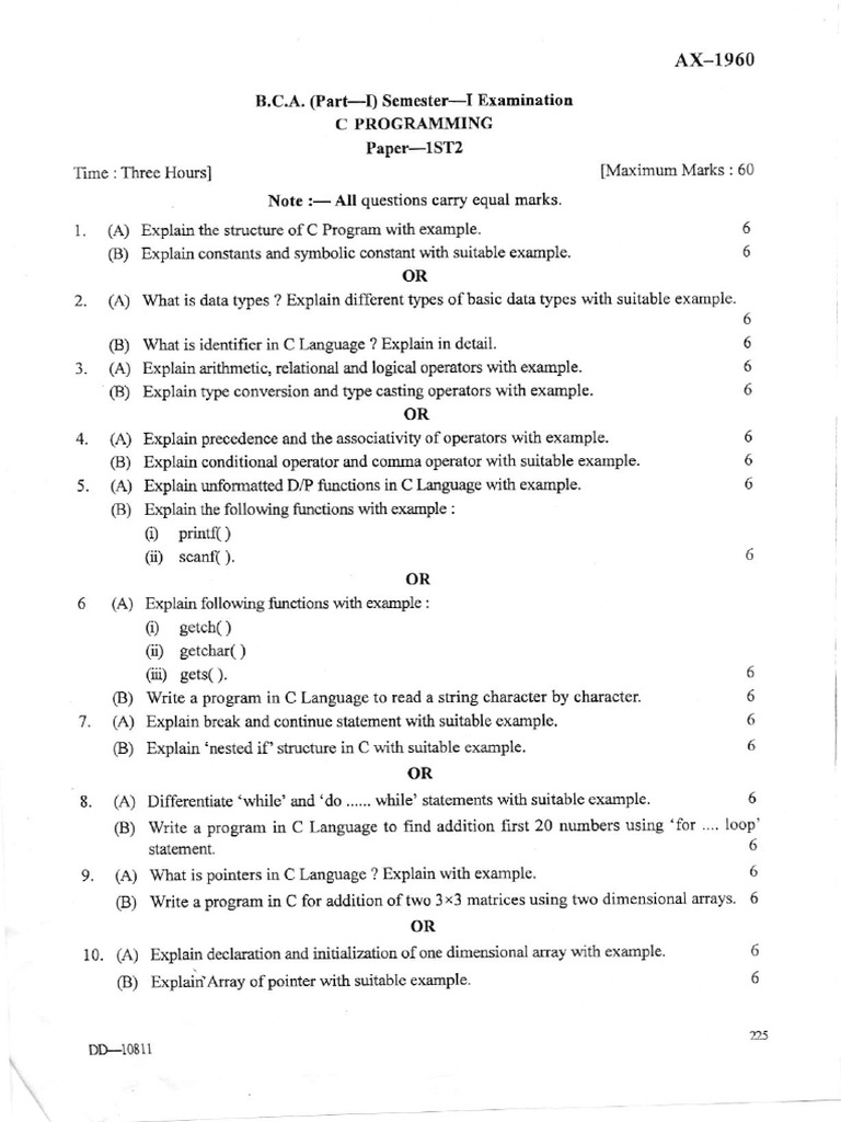 C Programming Pdf C Programming Language Computer Science 