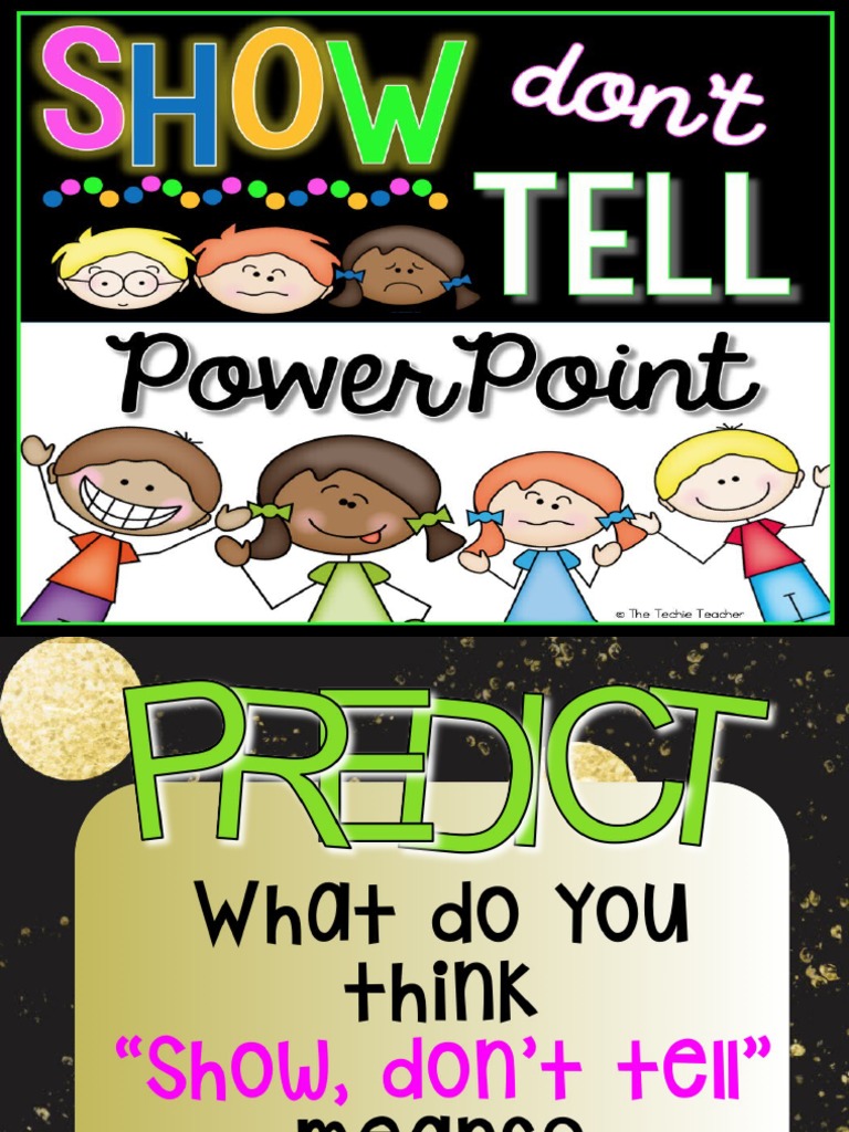 Show Dont Tell Powerpoint Writing Lesson | PDF