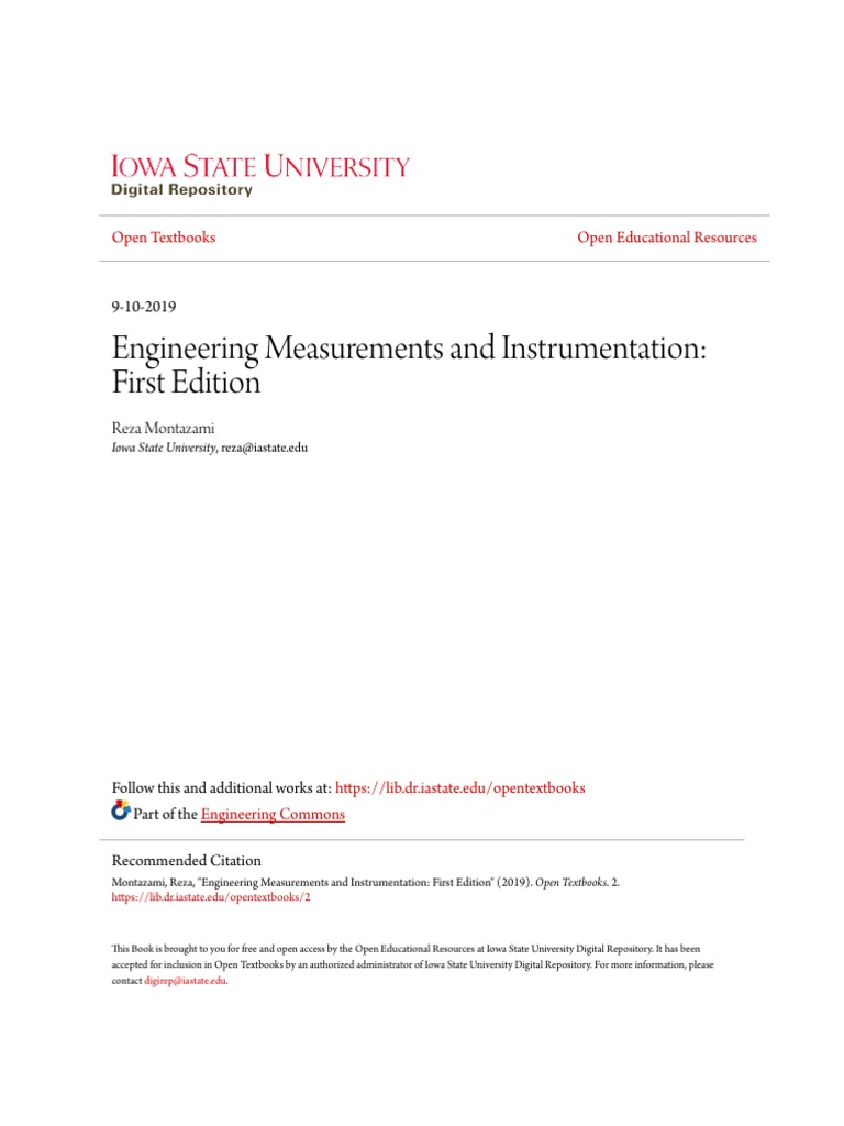 Engineering Measurements and Instrumentation - First Edition | PDF ...