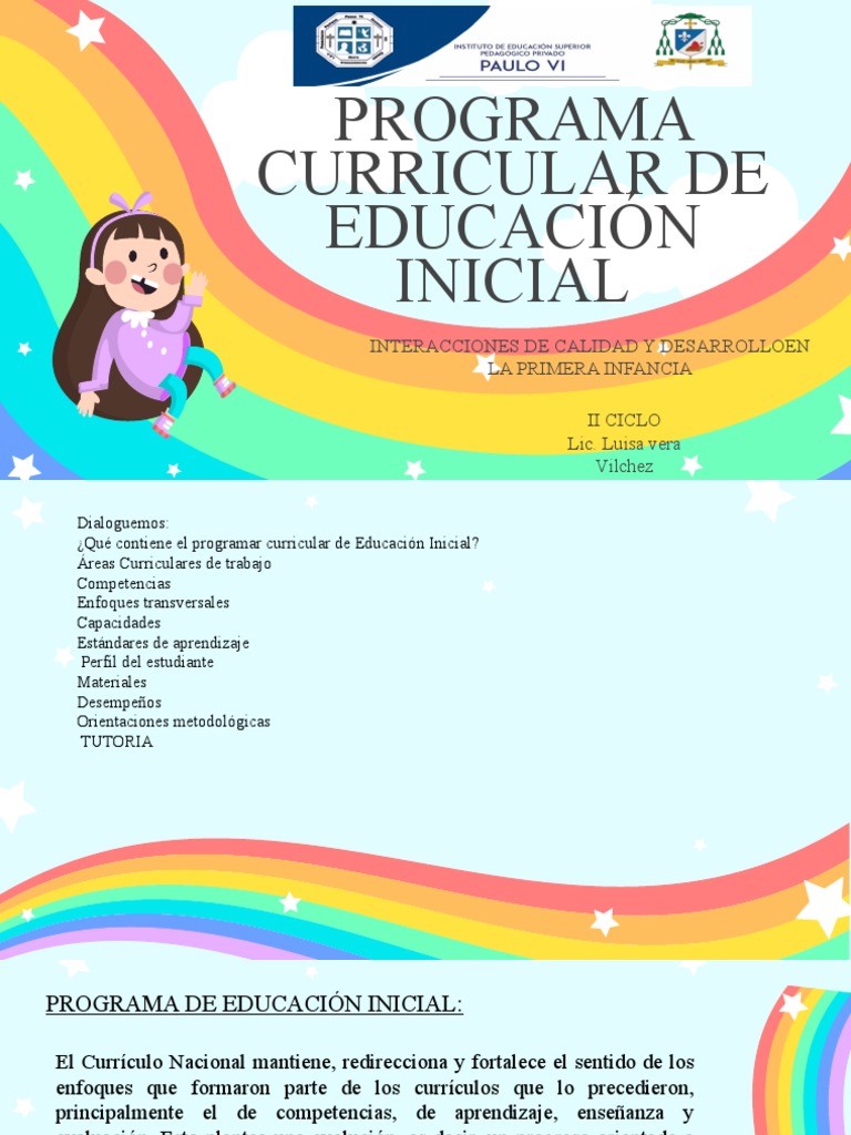 Programa Curricular Del Nivel Inicial - Interacciones | PDF | Educación ...
