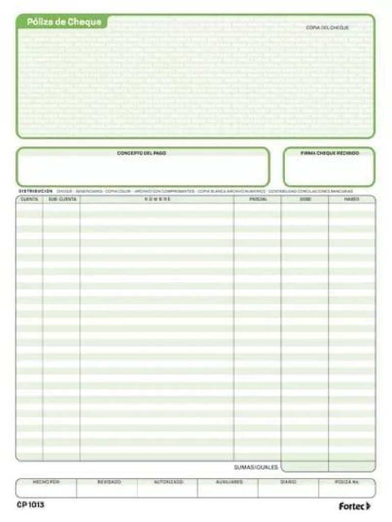 Poliza Cheque PDF | PDF