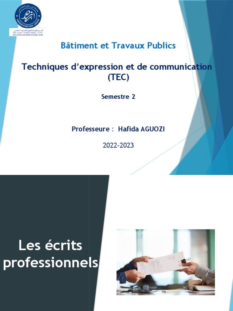 Écrits Professionnels | PDF | Motivation | Motivant