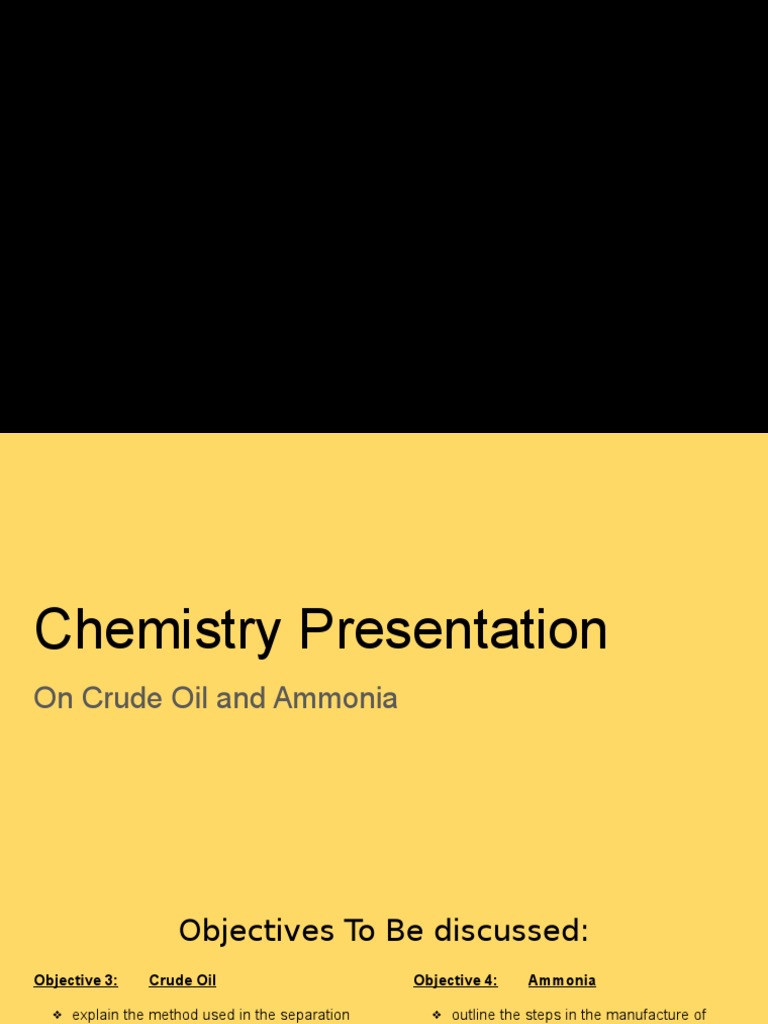 Unit 2 Chemistry Crude Oil and Ammonia | PDF | Petroleum | Ammonia