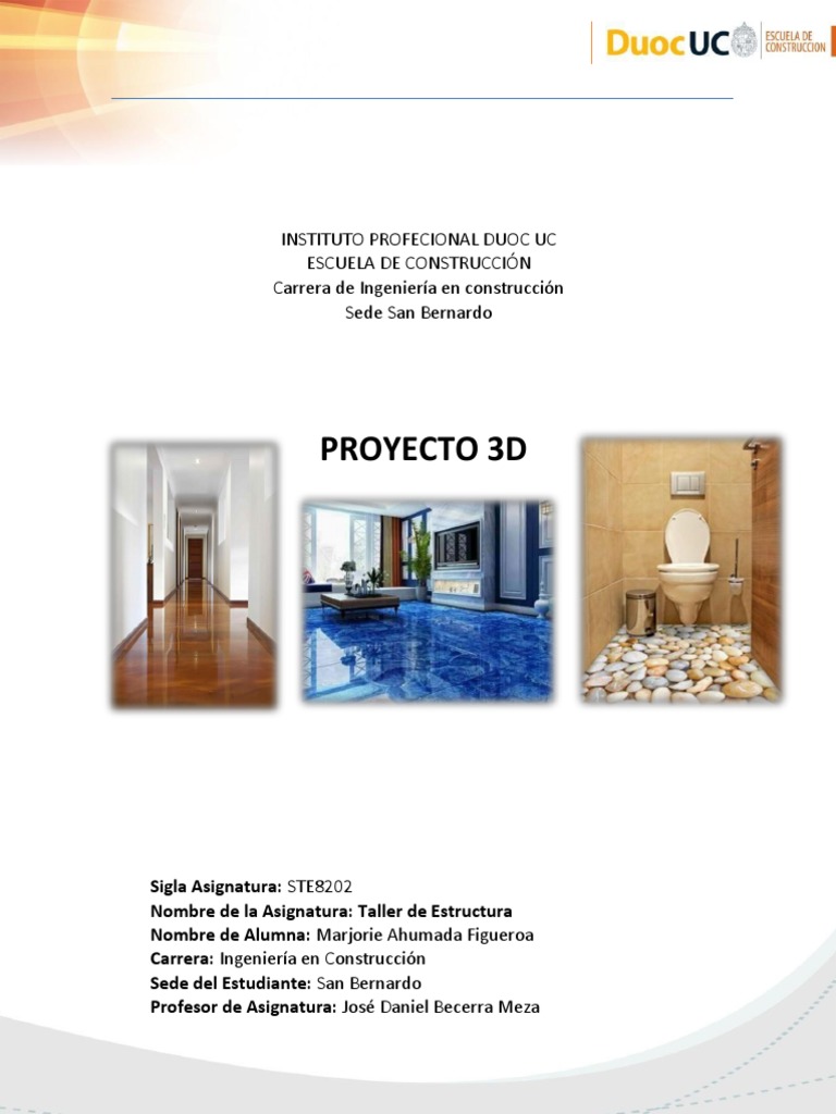 Proyecto Pisos Acrilicos 3D, Porcelanato | PDF | Loseta | Epoxy