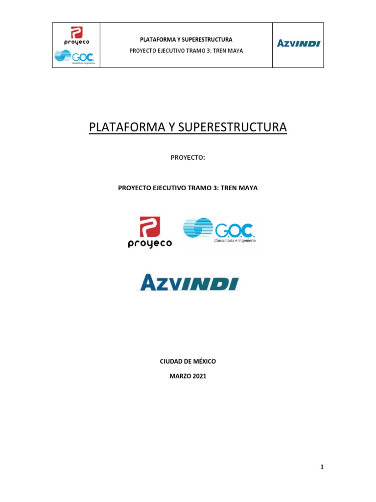Docv-219 - Proy - Ejec-Plataforma Superestructura | PDF | Ingeniero ...