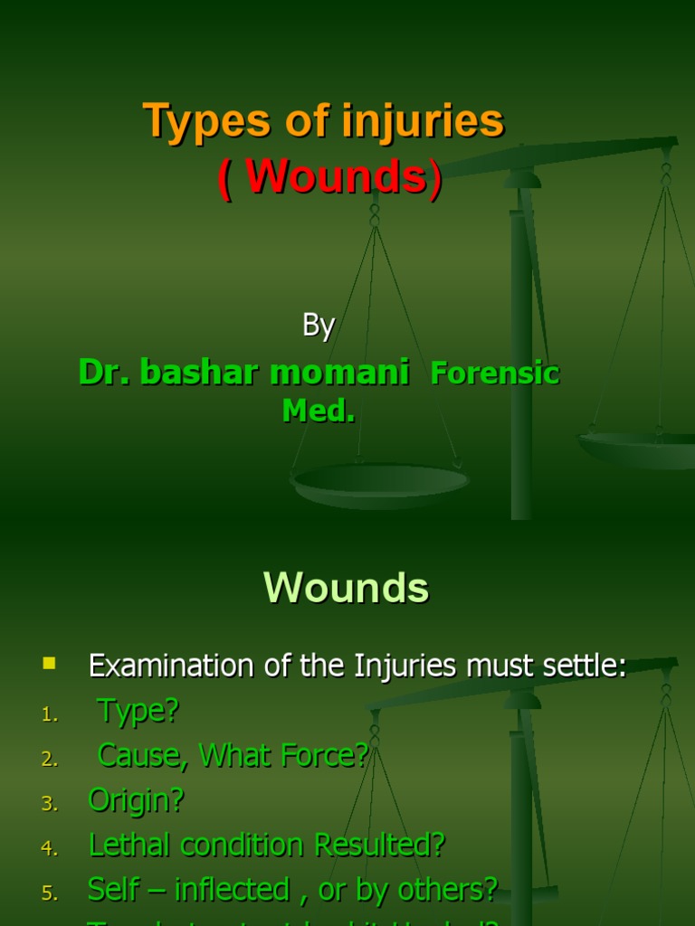 Types and Classification of Wounds | PDF | Wound | Shock (Circulatory)