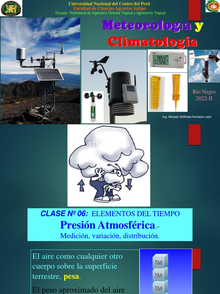 CLASE 6. Presión Atmosférica | PDF | Presión atmosférica | Química Física