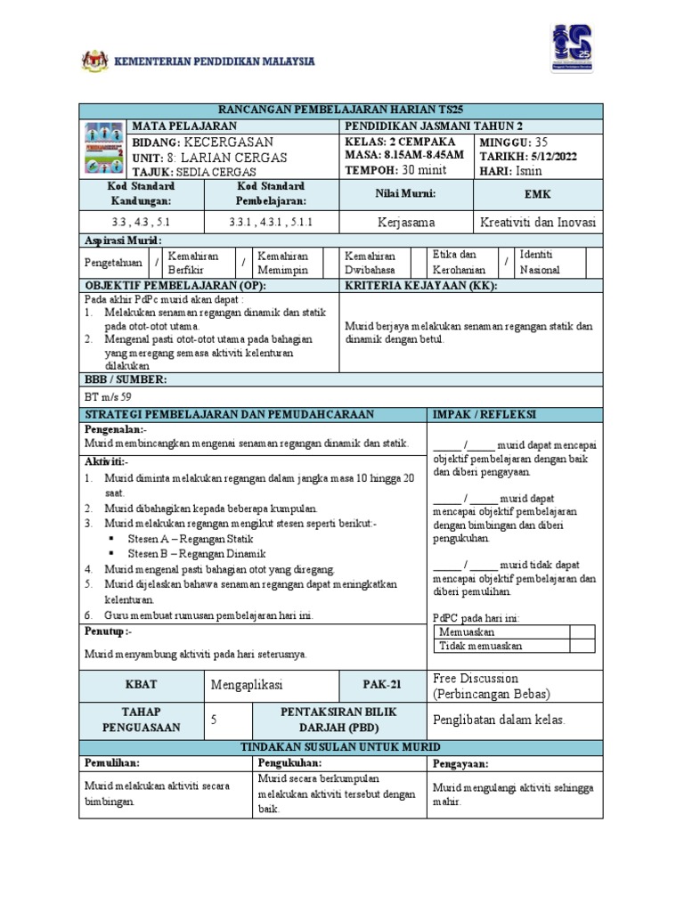 Senaman Regangan Dinamik dan Statik | PDF