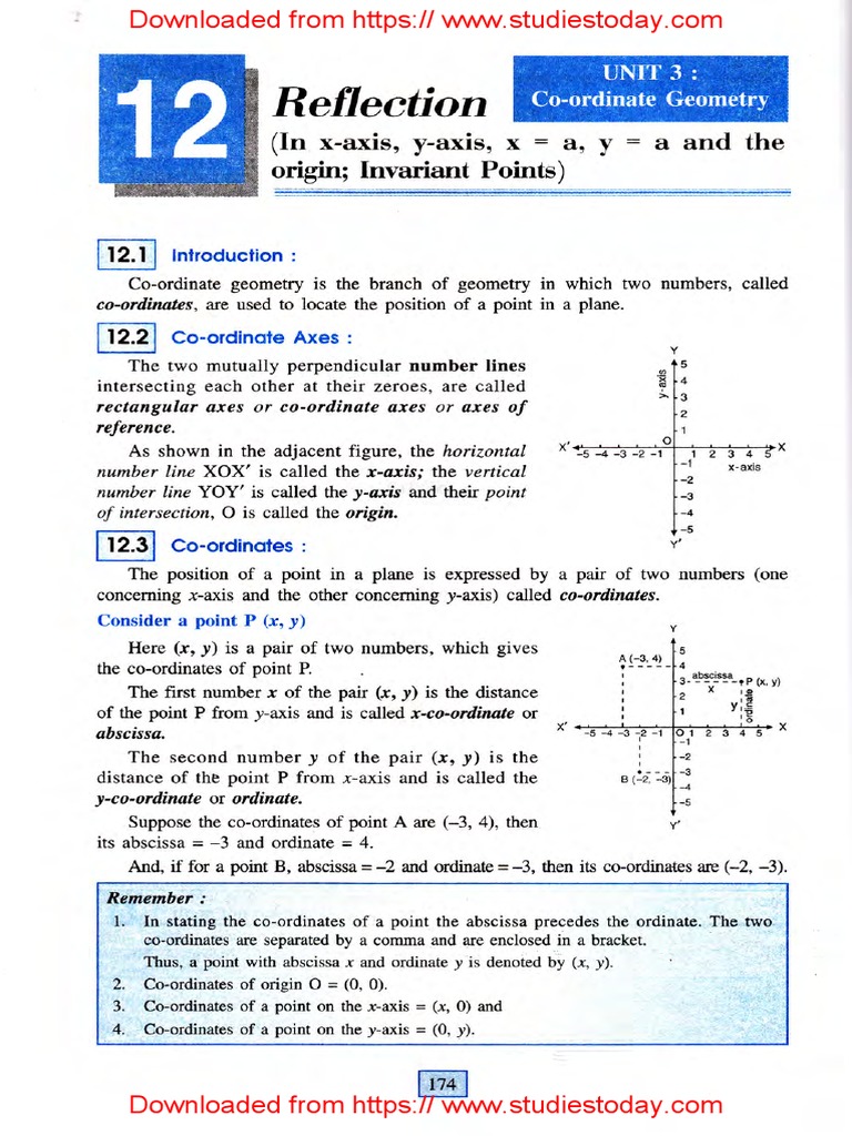 ICSE Class 10 Maths Chapter 12 Reflection | PDF