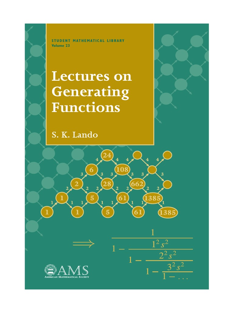 Lectures On Generating Functions (Sergei K. Lando) | PDF | Power Series ... Lectures On Generating Functions (Sergei K. Lando) | PDF | Power Series ...