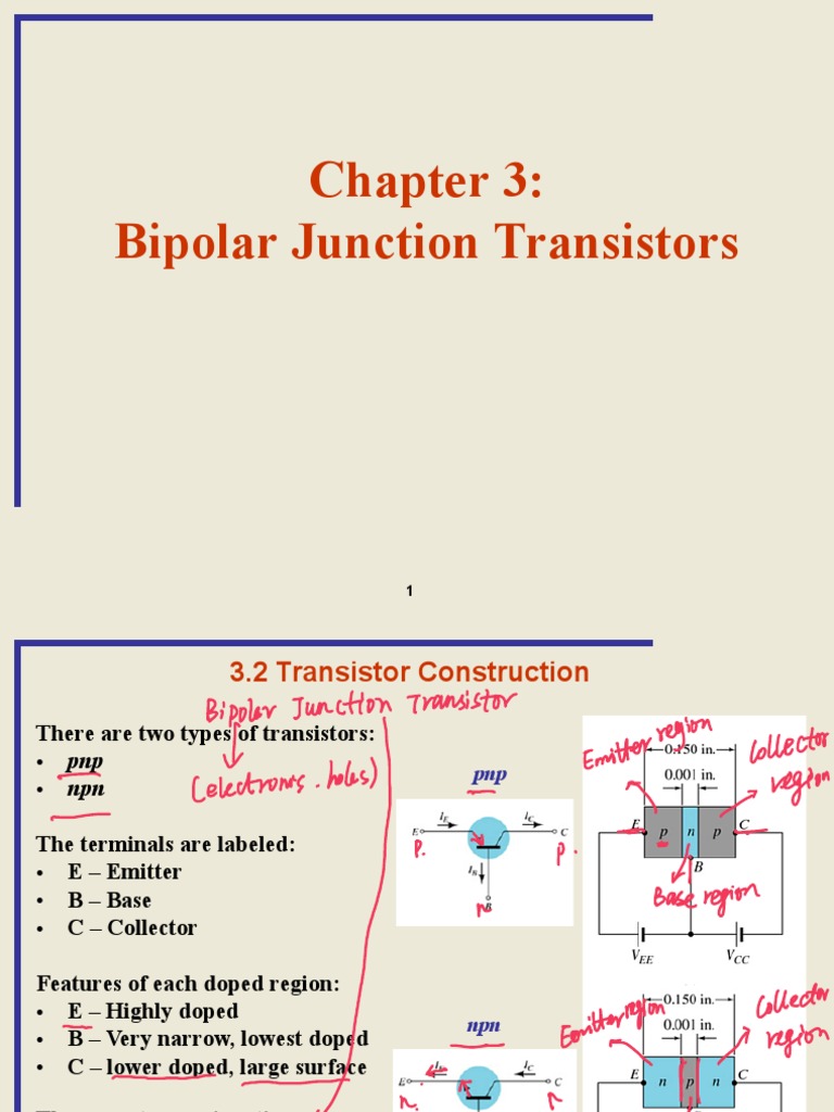 CH 3 | Download Free PDF | Bipolar Junction Transistor | Amplifier