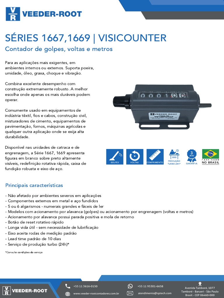 Catalogo 1667 - 1669 Contador Golpes Veeder Root | PDF