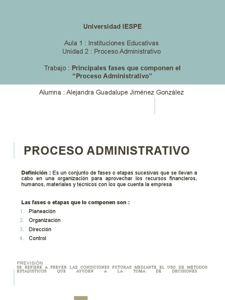 Act 2 Principales Fases Que Componen El Proceso Administrativo | PDF | Planificación