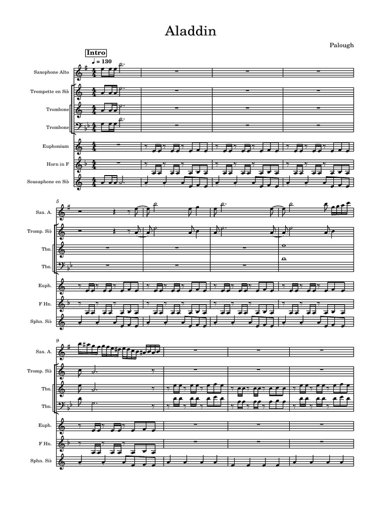 Aladdin | PDF | Classical Music Groups | Tuba