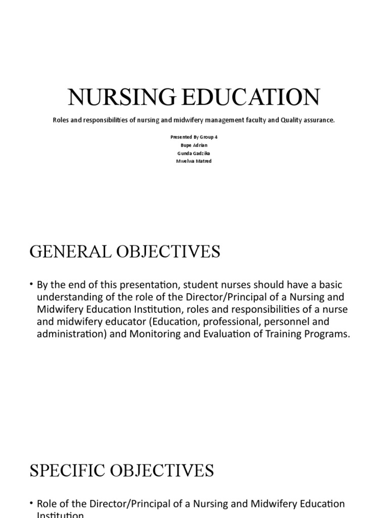 Group 4 Nursing Education Presentation | Download Free PDF | Nursing ...