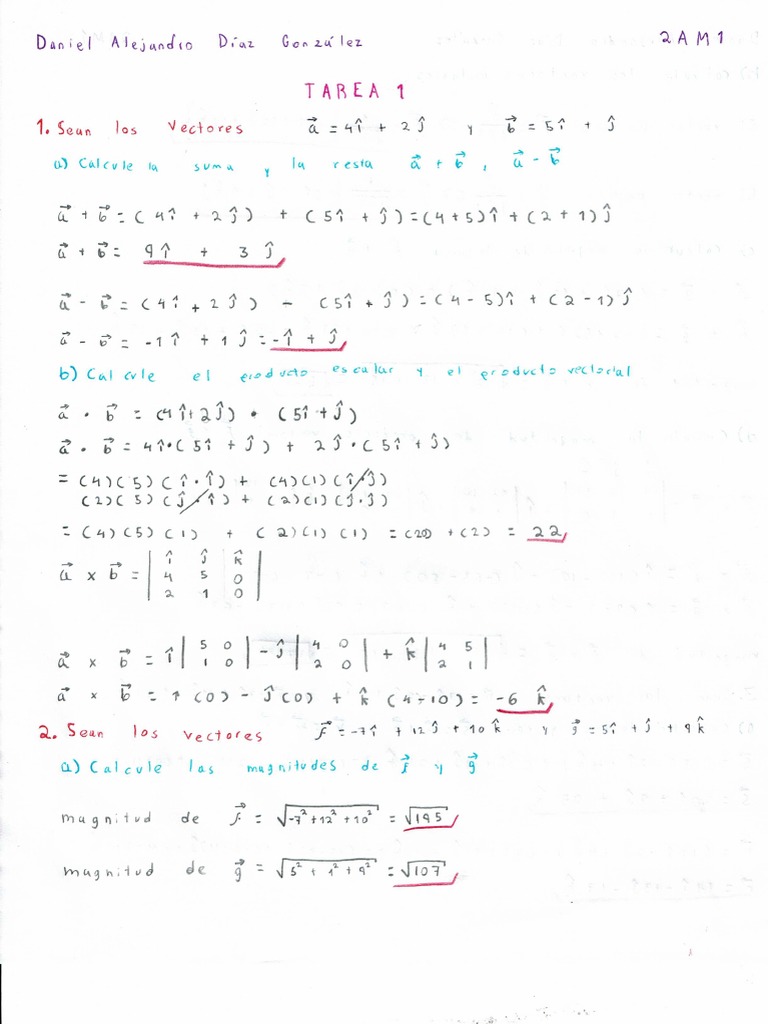 Algebra Vectorial | PDF