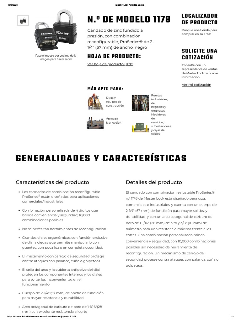 Master Lock 1178 | PDF | Cookie HTTP