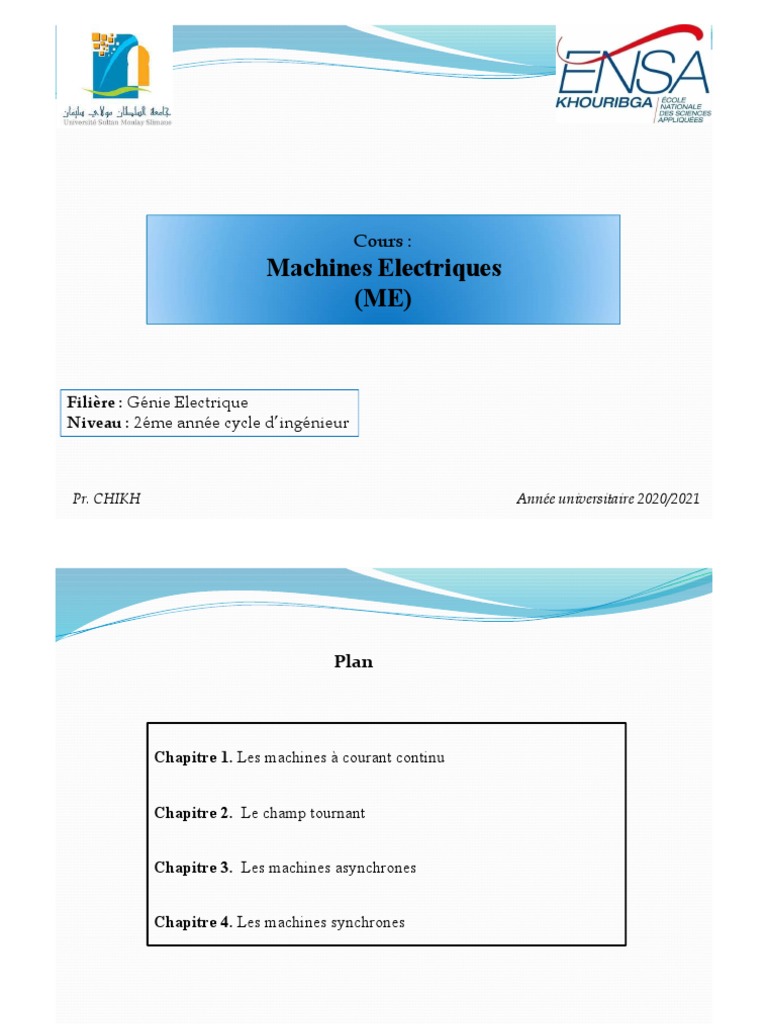 Cours - ME - S3 | PDF