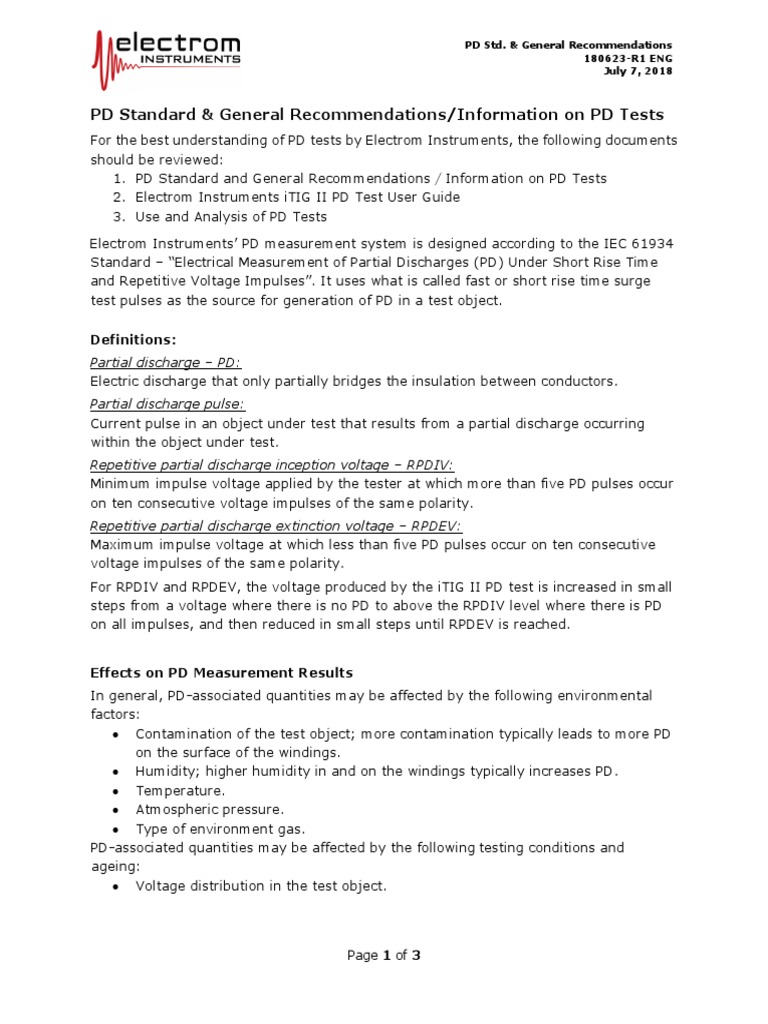 PD STD and Genreal Recommendations R1 | PDF | Electrical Engineering | Electrical Components