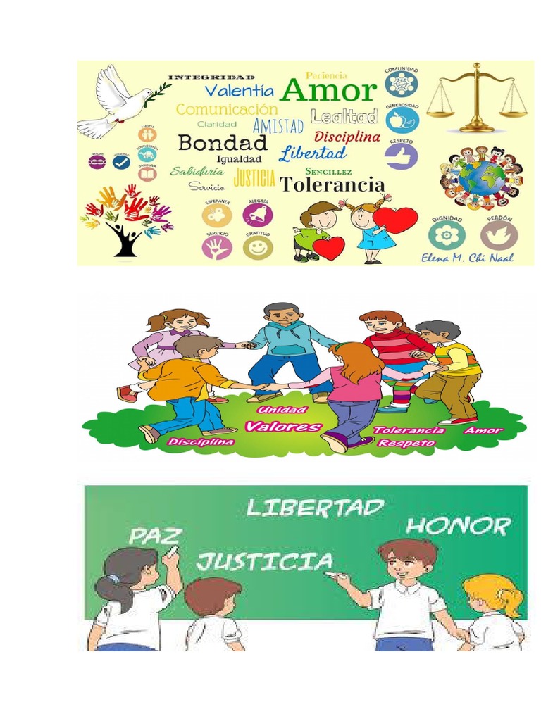 Collage Valores Universales | PDF