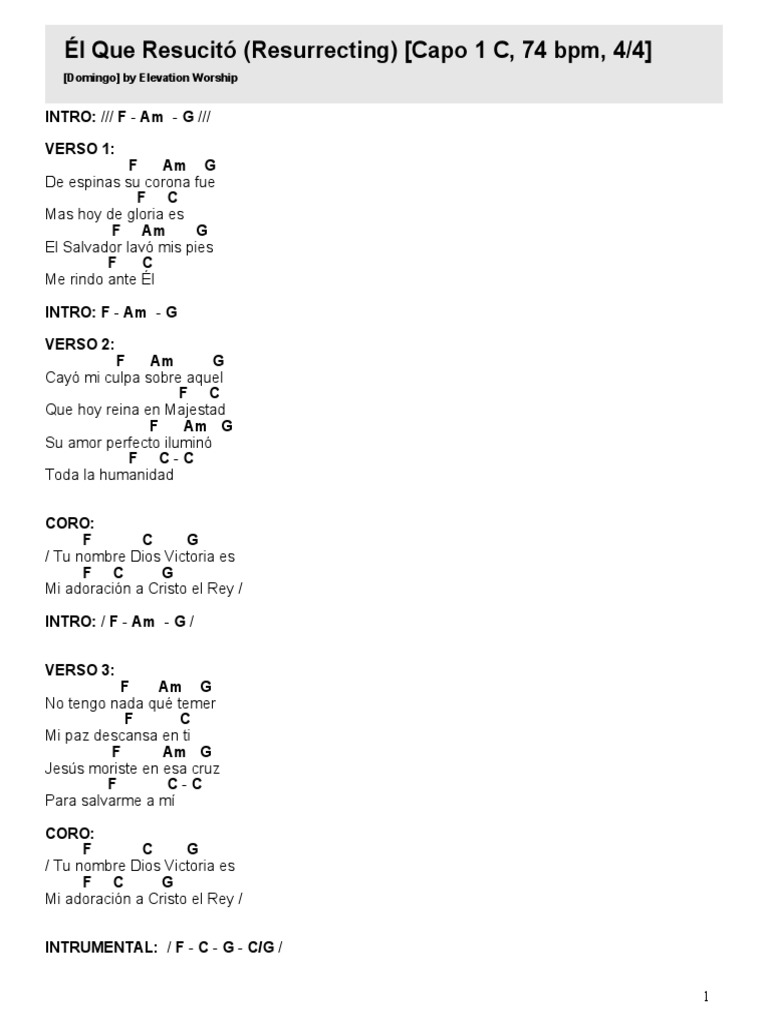 Él Que Resucitó (Resurrecting) - Capo 1-C | PDF | Teología | Jesús