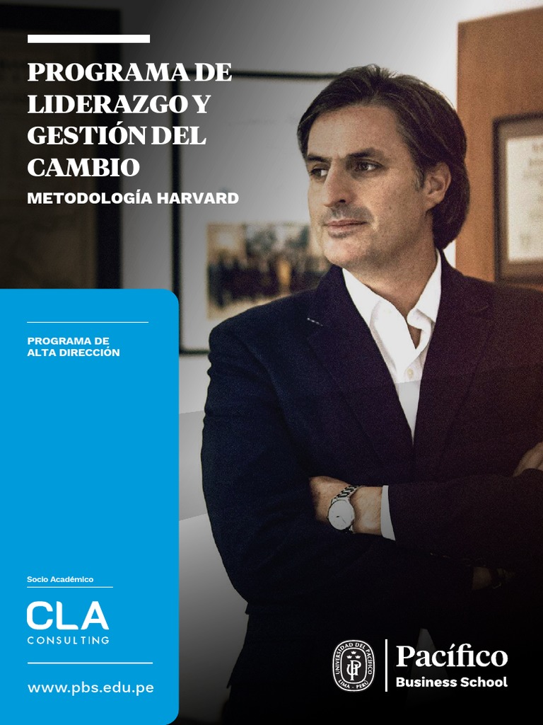 Brochure Liderazgo Gestion Cambio I | PDF | Liderazgo | Aprendizaje