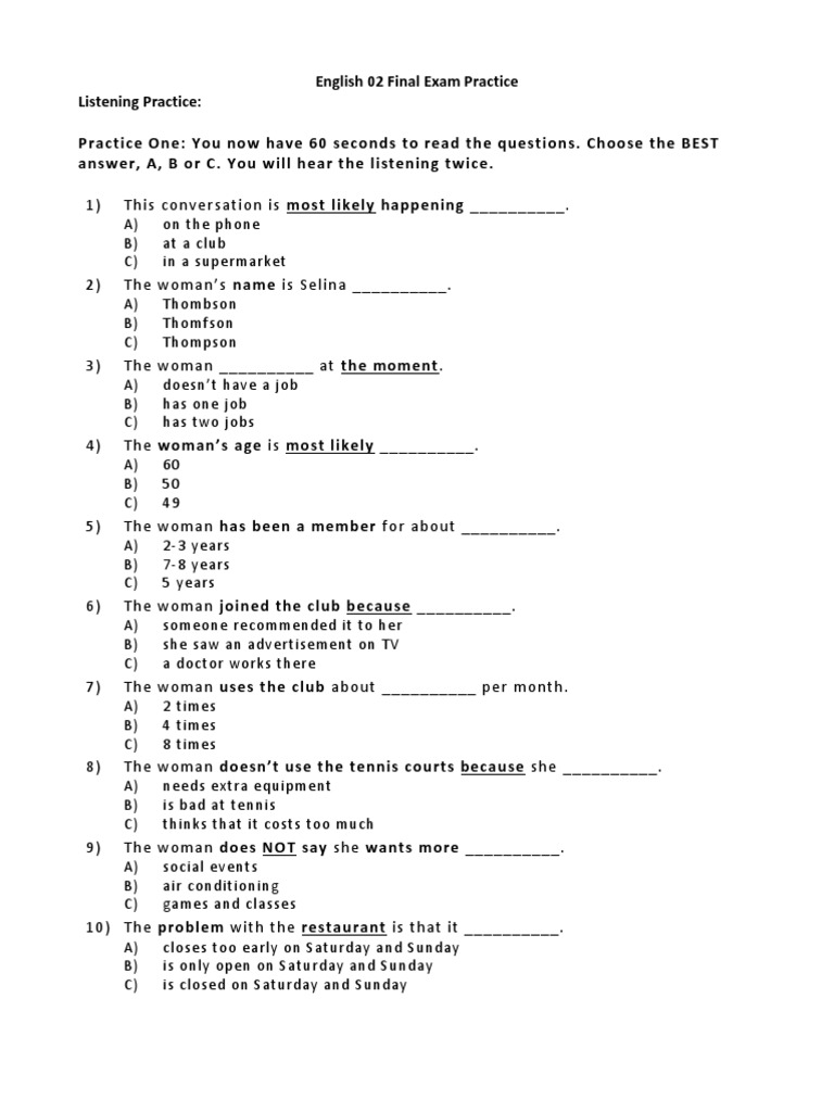 English 02 Final Exam Practice Guide | PDF | Newspapers | News