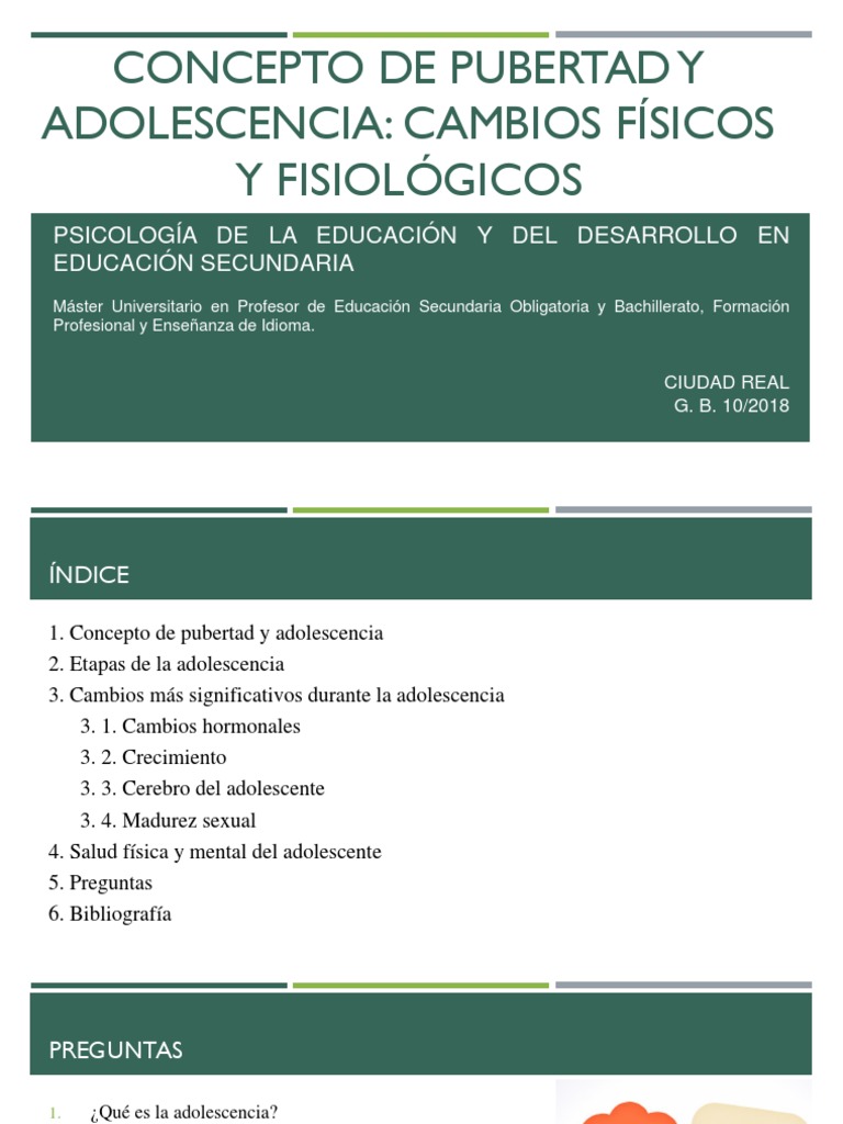 3 Adolescencia - Desarrollo Físico-Motor | PDF | Adolescencia | Cerebro
