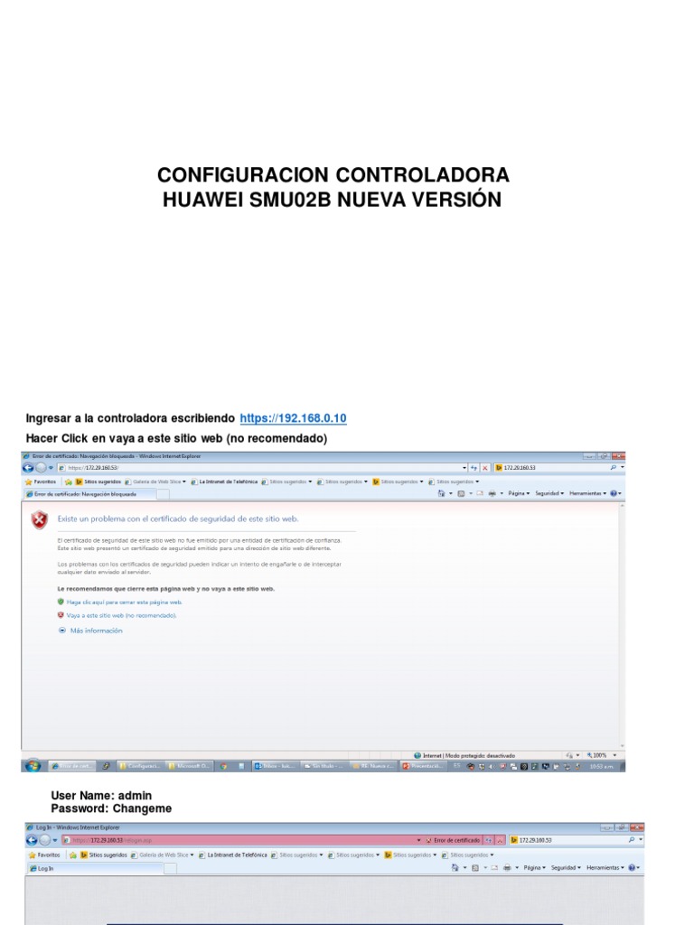 Configuracion Smu02b Nueva Version | PDF
