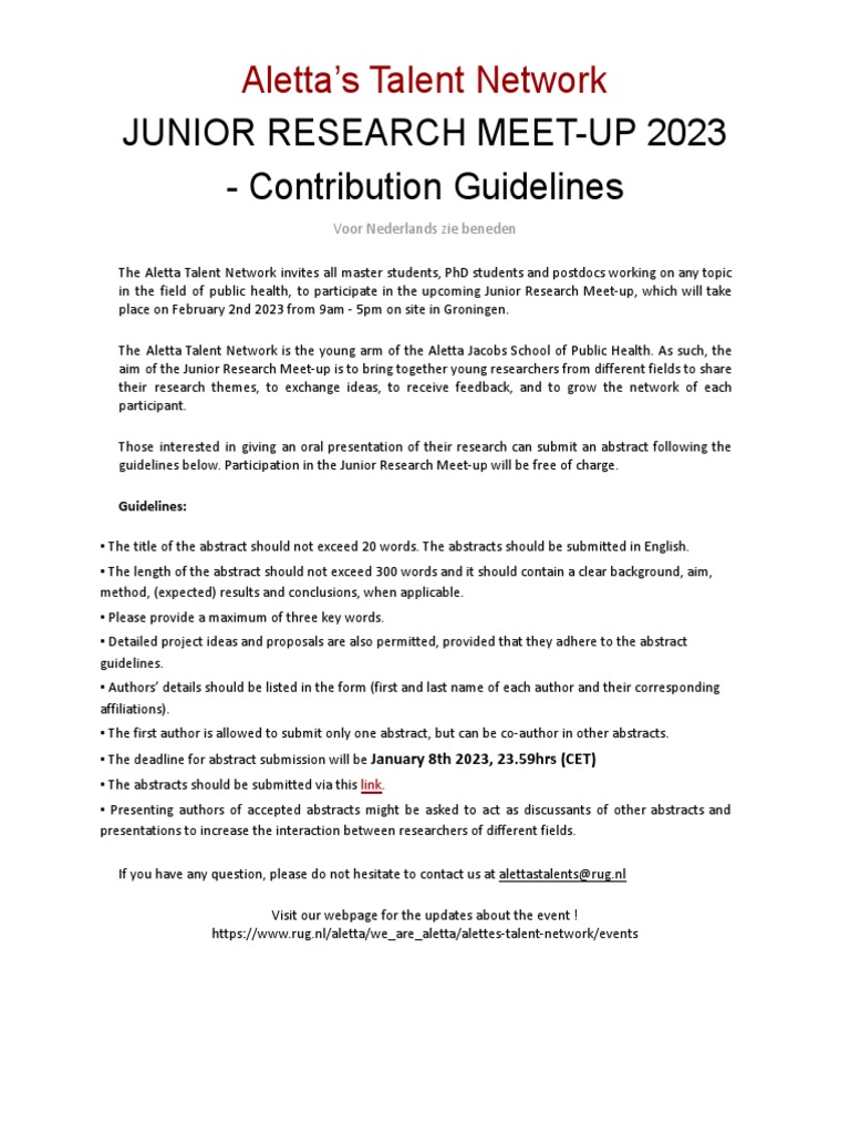 Junior Research Meetup Contribution Guidelines | PDF | Social Software ...