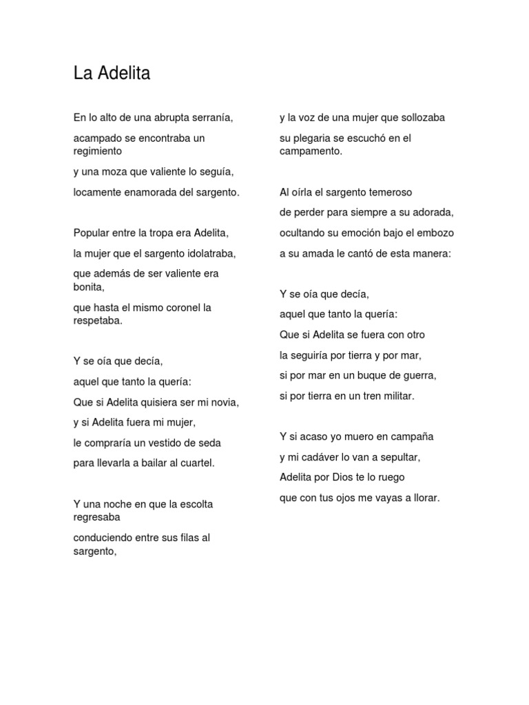 Letras Mexicanas | PDF