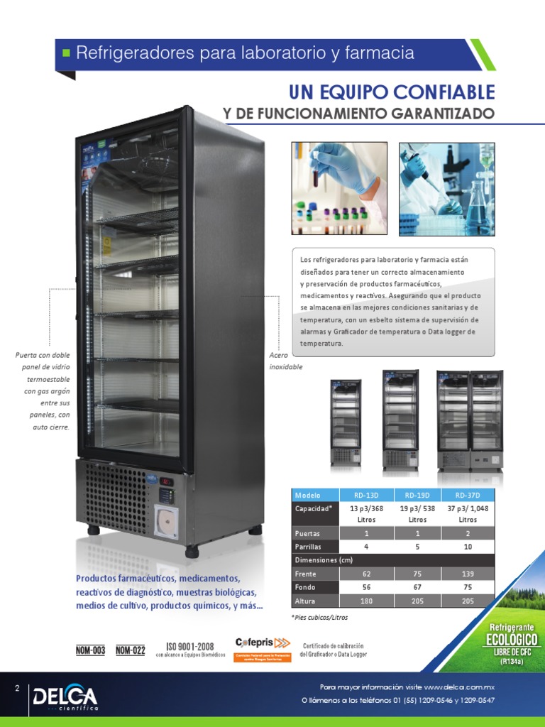 Catalogo Refrigeradores Delca | PDF | Farmacia | Bienes manufacturados