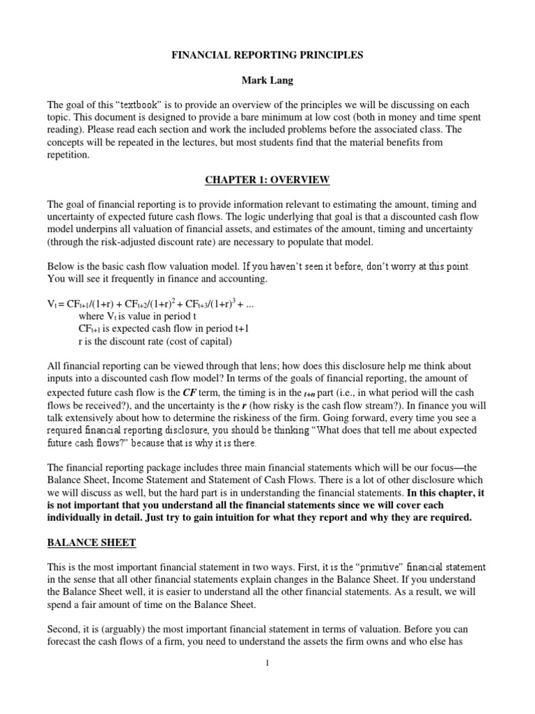 Textbook - Financial Reporting Principals | PDF | Debits And Credits ...