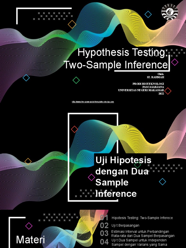 Hypothesis Testing Two Sample Inference 8 | PDF