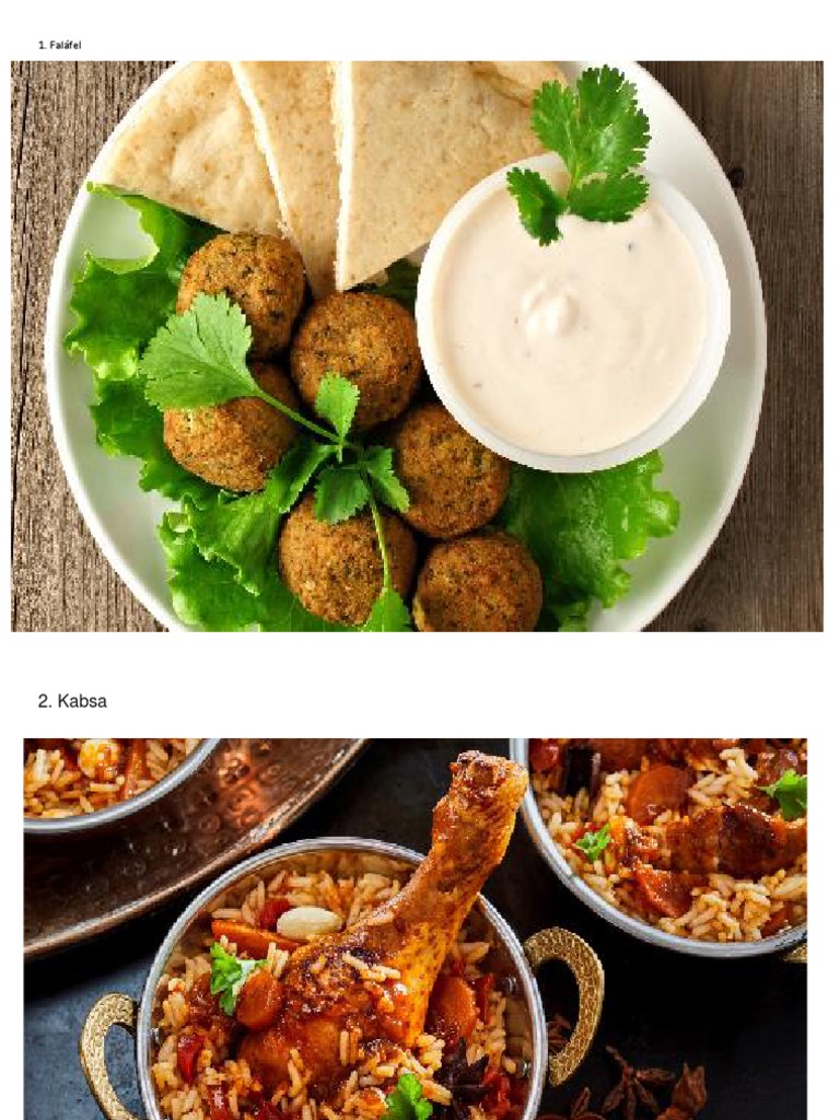 Typical Saudi Arabian Food and Attractions | PDF | Food And Drink ...