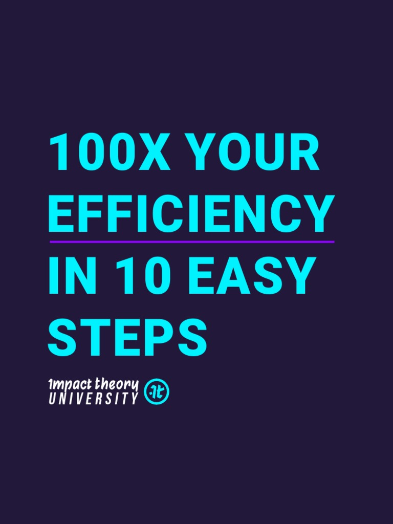 Itu Ytbizbucket 100x Your Efficiency Worksheet Final | PDF ...