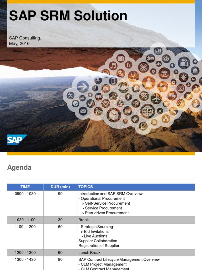 SAP SRM Overview - 20160525 | Download Free PDF | Auction | Procurement