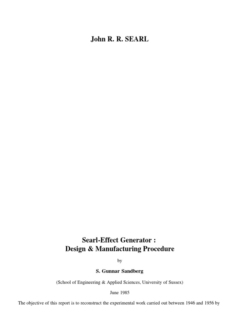 Searl-Effect Generator | PDF | Inductor | Magnet