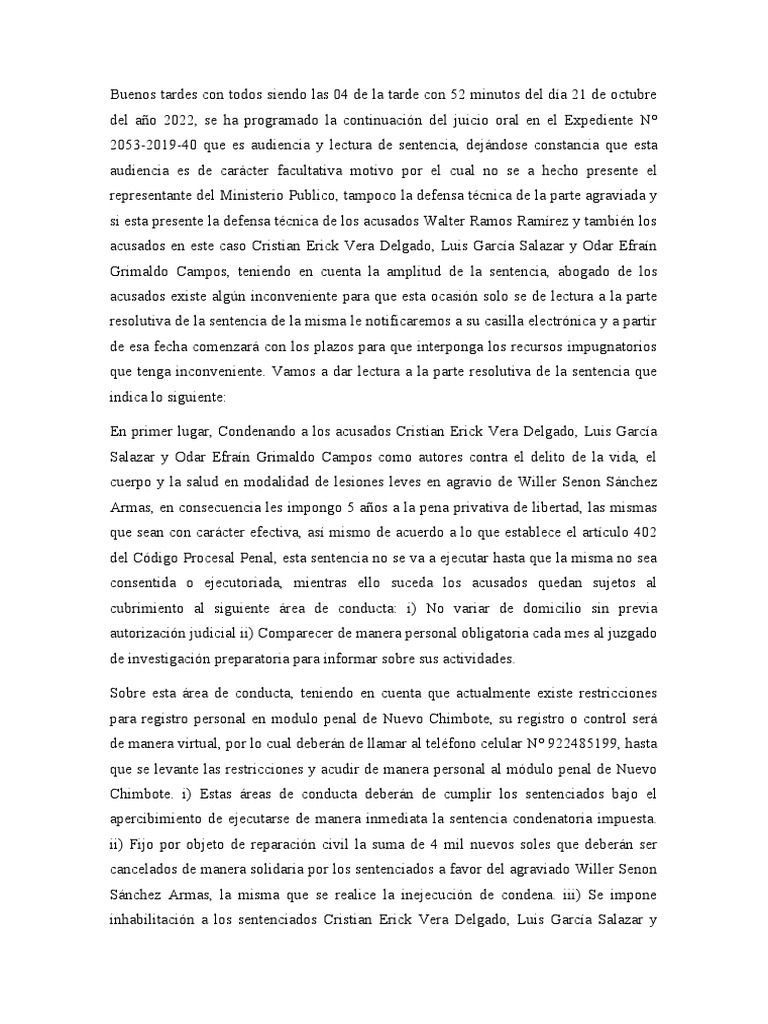 Doceavo Video y Audio | PDF | Sentencia (ley) | Ley Pública