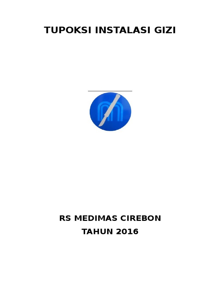 Tugas dan Fungsi Instalasi Gizi RS Medimas | PDF