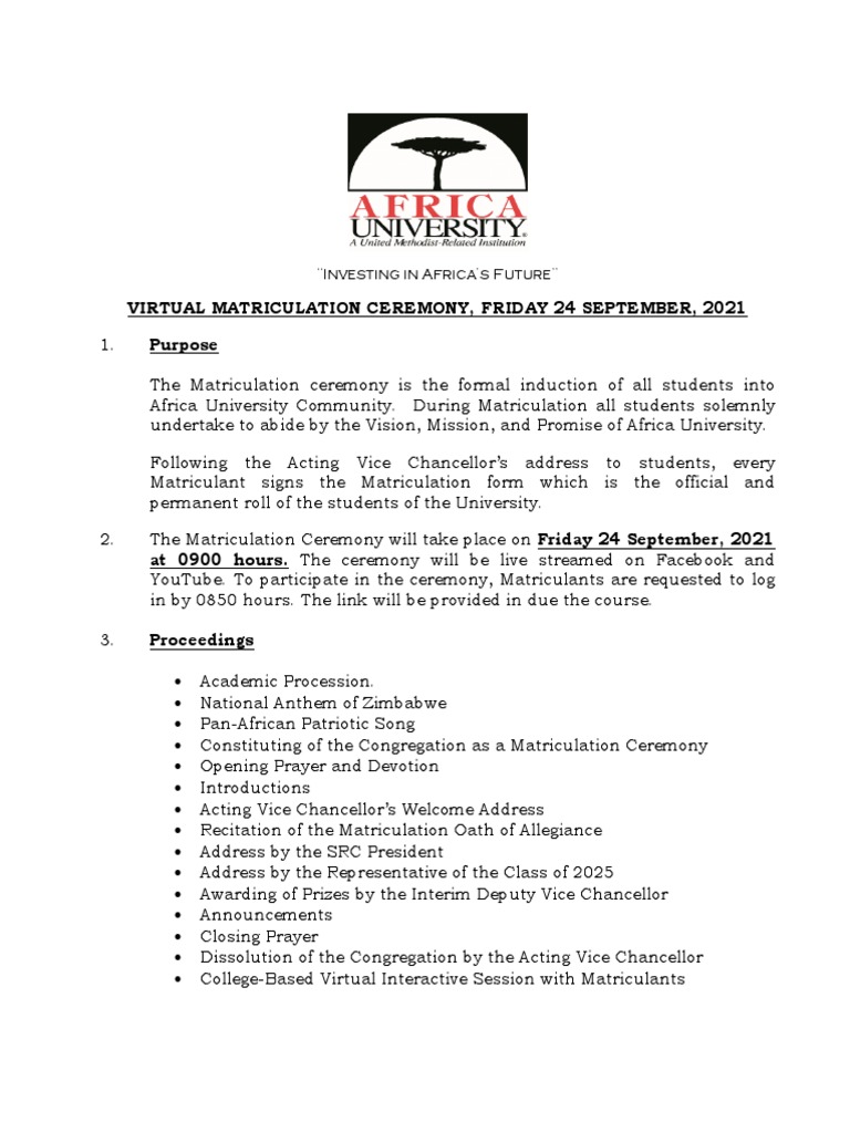 Matriculation Purpose 2021 | PDF