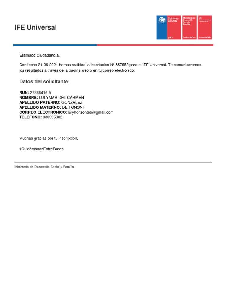 Inscripción IFE | PDF