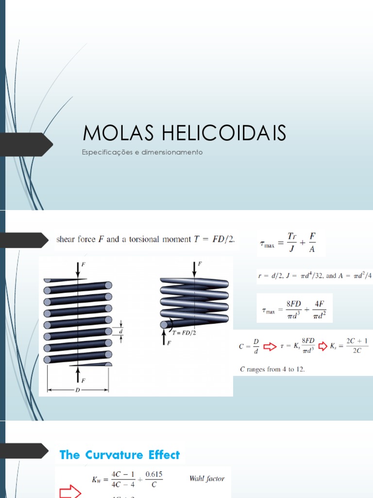 Molas Helicoidais | PDF