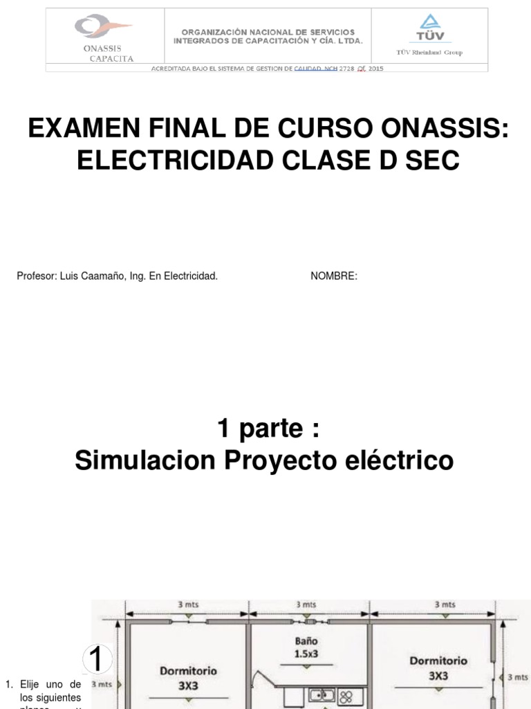 EXAMEN Electricidad | PDF | Corriente eléctrica | Resistencia Eléctrica y Conductancia