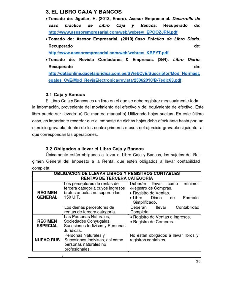 El Libro Caja y Bancos | PDF | Contabilidad | Bancos